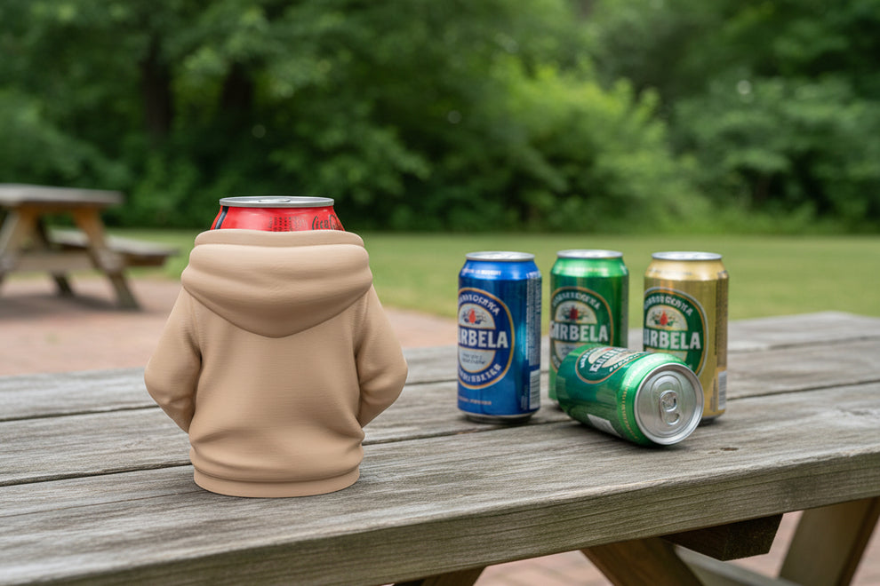 Hoodie beer or soda can holder – 3d prints 4 you